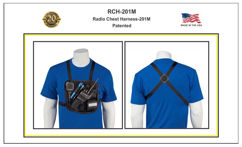 holsterguy.com RCH-201M holster, radio, shoulder, chest harness ...