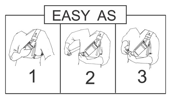 holsterguy.com Easy as 1 2 3 holster, radio, shoulder, chest harness ...