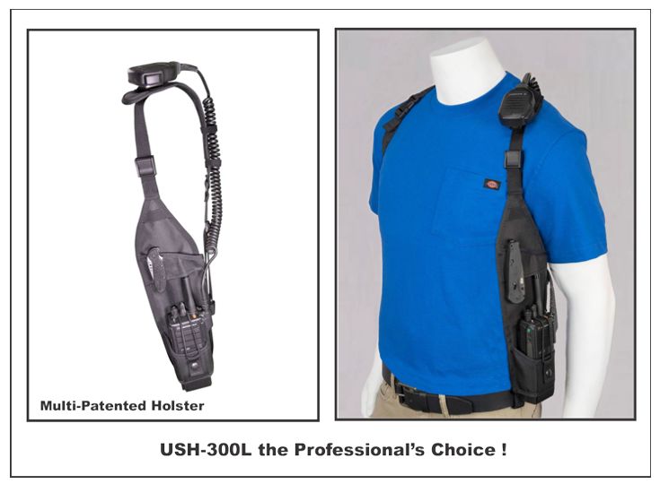 holsterguy.com USH-300L holster, radio, shoulder, chest harness ...