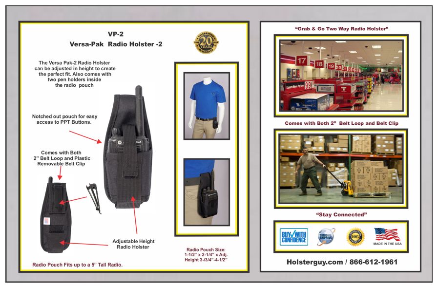 holsterguy.com VP holster, radio, shoulder, chest harness, harnesses ...